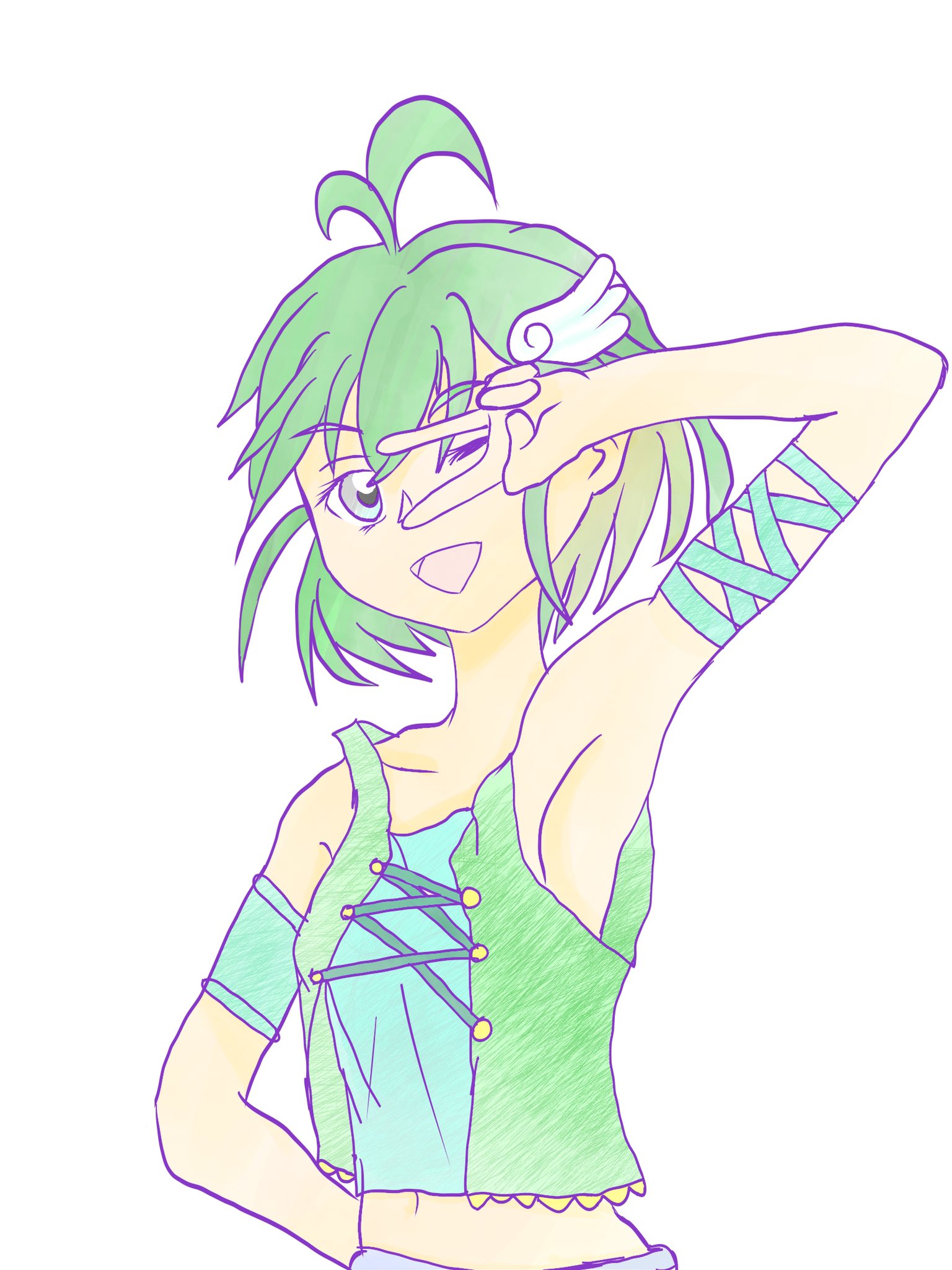 凛 on Twitter: "@Happa_boicone ありがとうございます ありがとうございます。 はののさんファンアート書きました。お納めください。 https://t.co ...