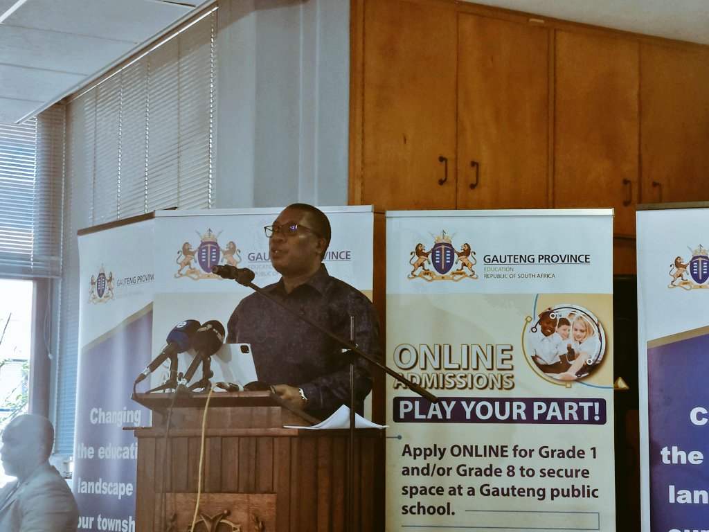 Silindelo Masikane on Twitter: "GP Education MEC Panyaza Lesufi is unpacking the placement ...