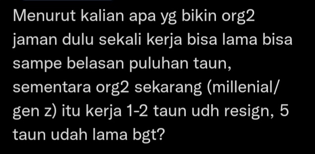 BACA RULES DI (bit.ly/worksfess) on Twitter: "Work! Mau tanya iseng2 aja krn kepikiran, maaf ...