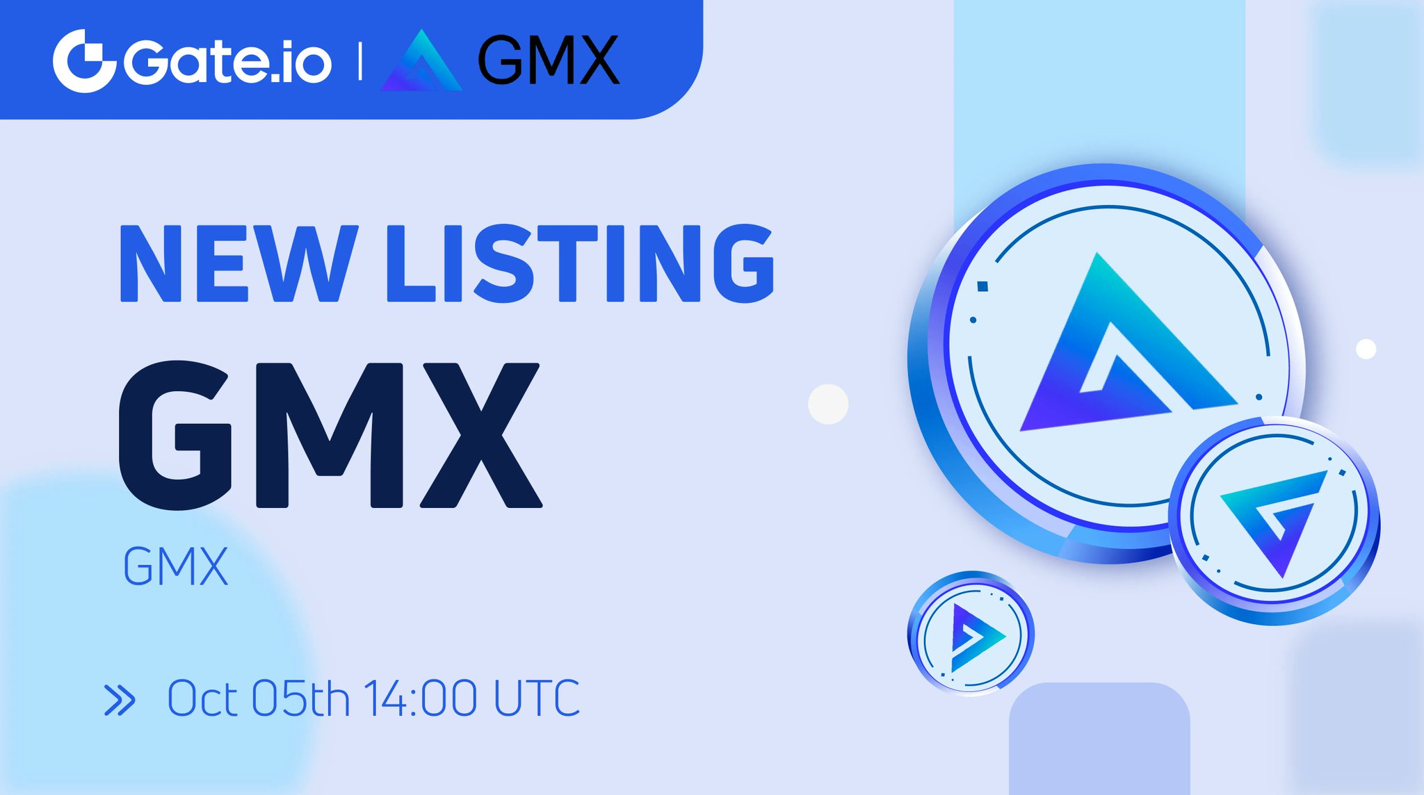 Gate.io on Twitter: "📣https://t.co/8kWqgEeplL New Listing - $GMX @GMX_IO ⏰Trading Starts: 02:00 ...