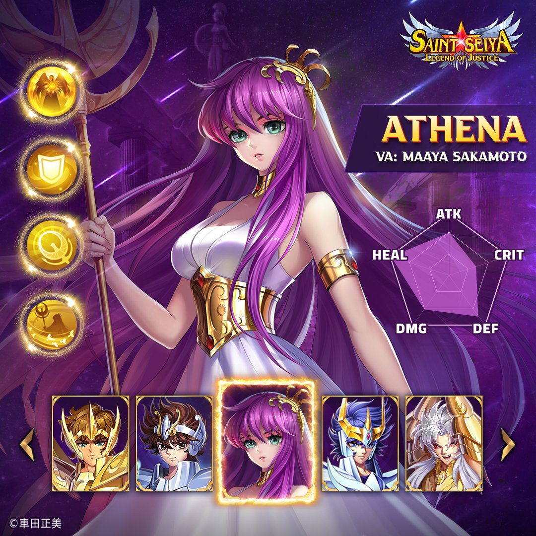Saint Seiya : Legend of Justice on Twitter: " - Athena - She is the incarnation of the Goddess ...