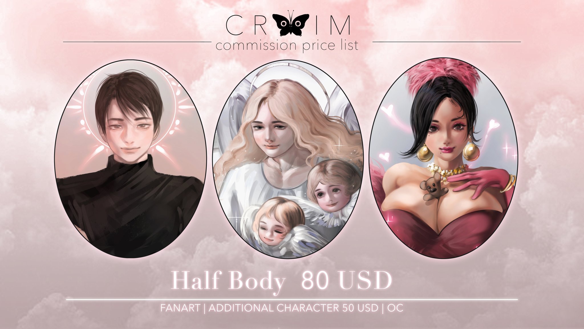 𝕮 𝖗 𝖎 𝖒 🦋 ( OPEN COMMISSION!!) on Twitter: "Opening 3 slots commission! Mode of payment is ...