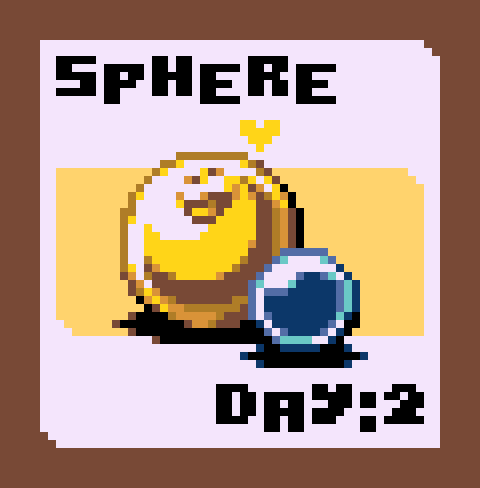 ZaZa's 🇨🇱 on Twitter: "Day 2: Sphere - A friendly sphere #pixeltober2022 #pixeltober #pixelart ...