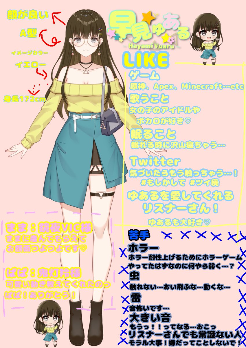 早見ゆある⭐️🏵ゆるふわ系新人VTuber on Twitter: "⭐️固定用🏵 YouTube http://bit.ly/3R048NW Twitch http://bit.ly ...