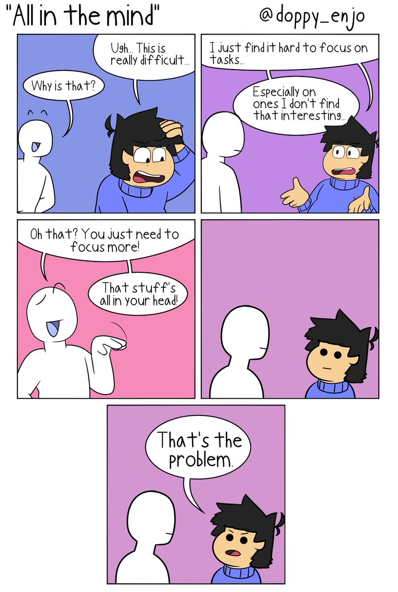 🐬Doppy HAS C0MMS OPEN (2/4) on Twitter: "It is apparently #ADHDAwarenessMonth ! I have two ...