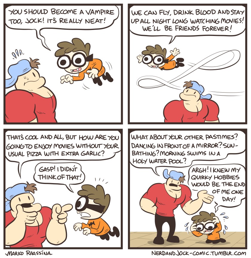 Darko💀 (Nerd and Jock comics) on Twitter: "Halloween-themed Nerd and Jock comics from last year ...