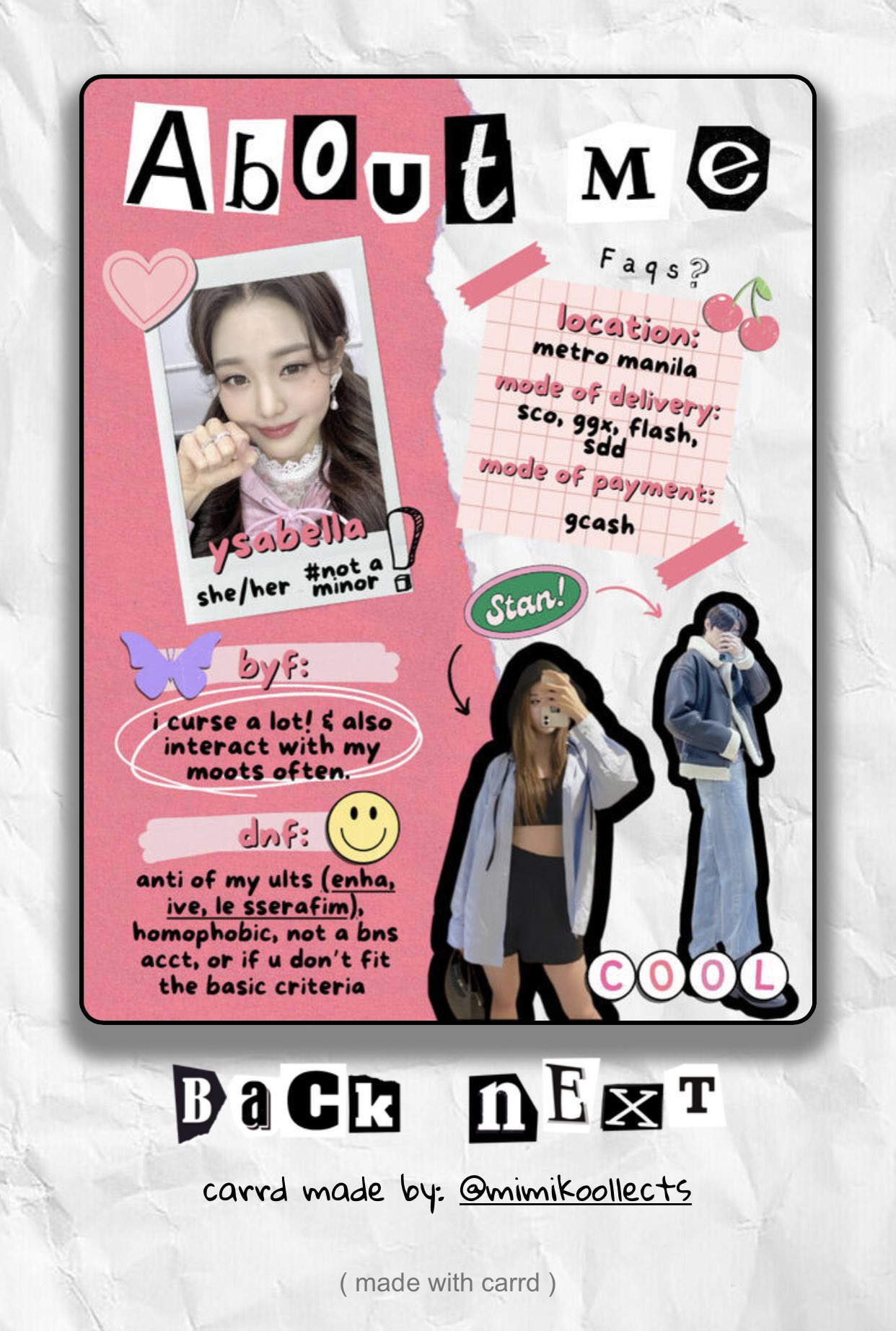 bella ᵕ̈ (finals; ia) on Twitter: " #jjajangmails ╰┈ hi! thank u for making the prettiest carrd ...