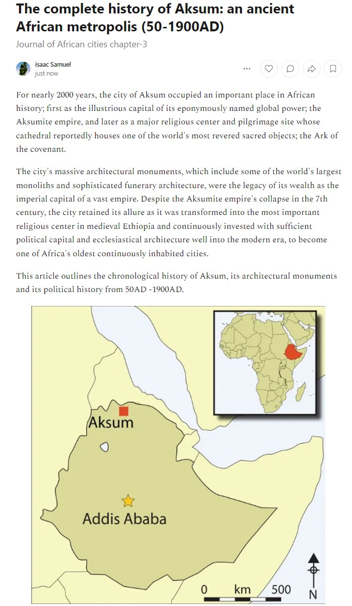 Axum Map Africa