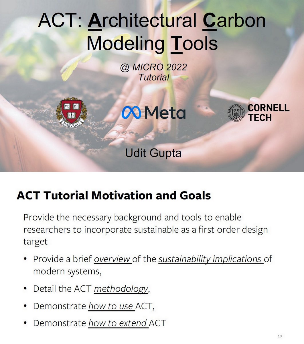 OGAWA, Tadashi on Twitter: "=> ACT: Architectural Carbon Modeling Tool, Tutorial, MICRO 2022 ...