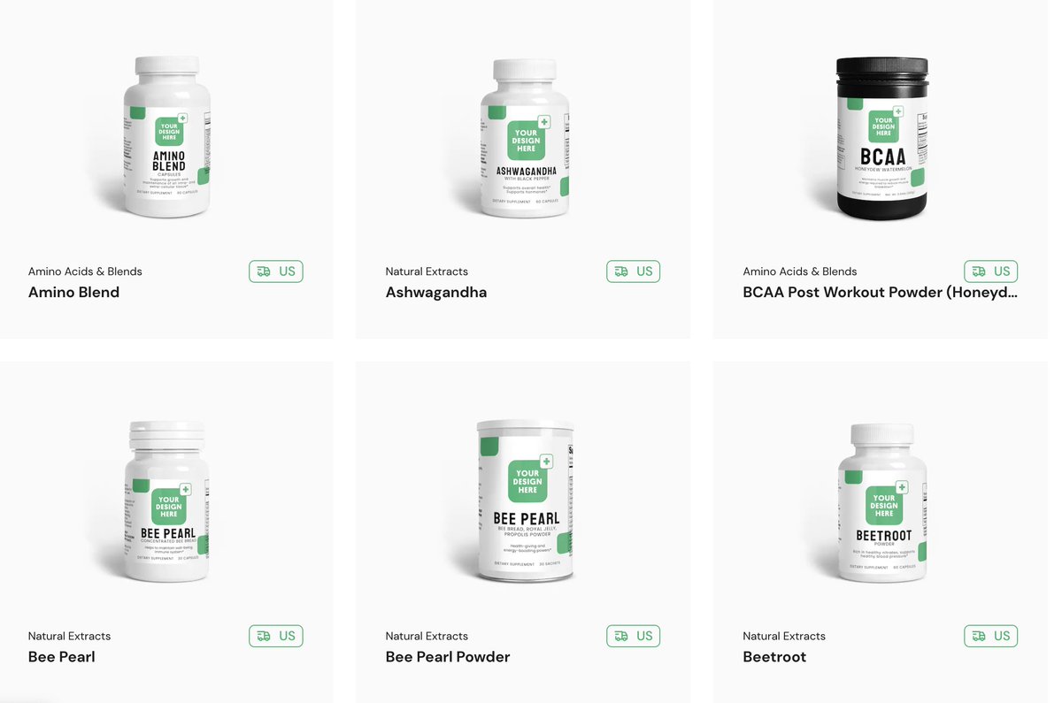 This is your sign to start a supplements brand. It's high margin, you ...