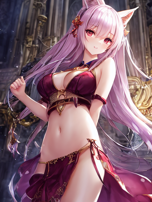 ぴんふろ on Twitter: "#StableDiffusion #WaifuDiffusion #TrinArt ビキニアーマーを注文したら踊り子みたいな服が出てきました https ...