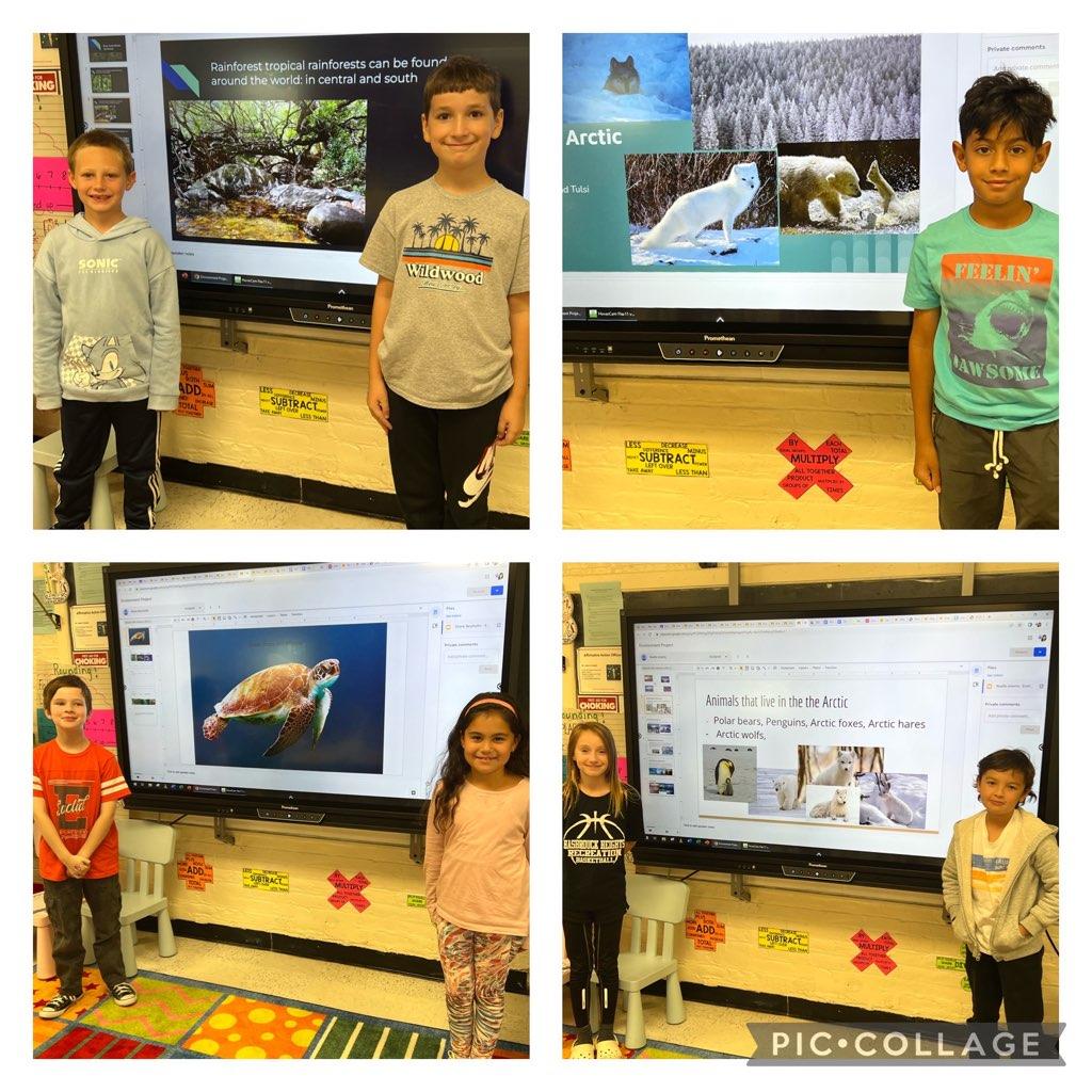 HH Euclid Elementary on Twitter: "3rd Grade presenting Google Slide ...