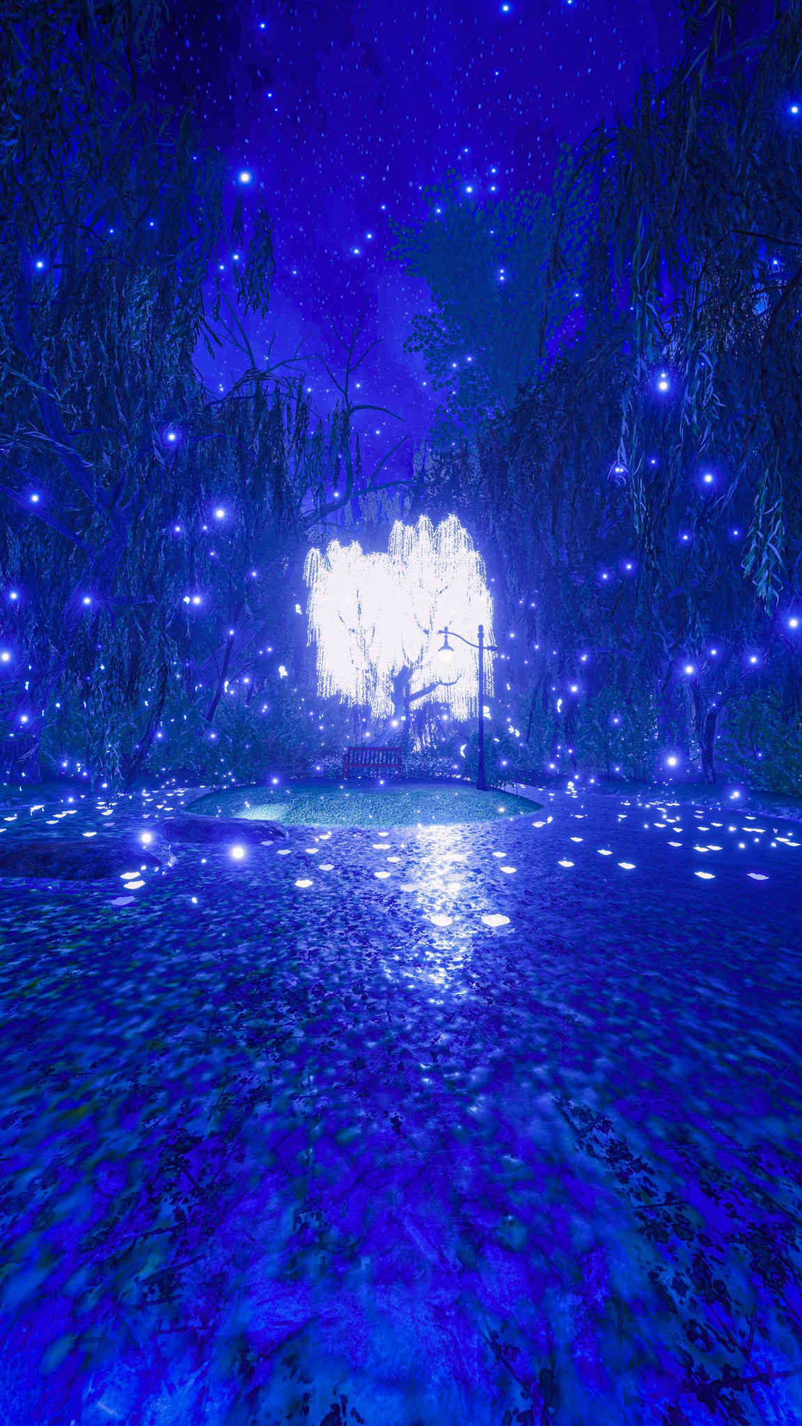 × on Twitter: "蛍が棲息している森 World : Forest For Rest — Luche- #かけルート #VRChat #VRC #VRChat_world紹介 ...