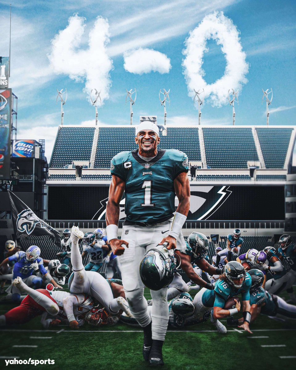 Yahoo Sports on Twitter: "FLY EAGLES FLY! Philly moves to 4-0 and remains the NFL's last ...