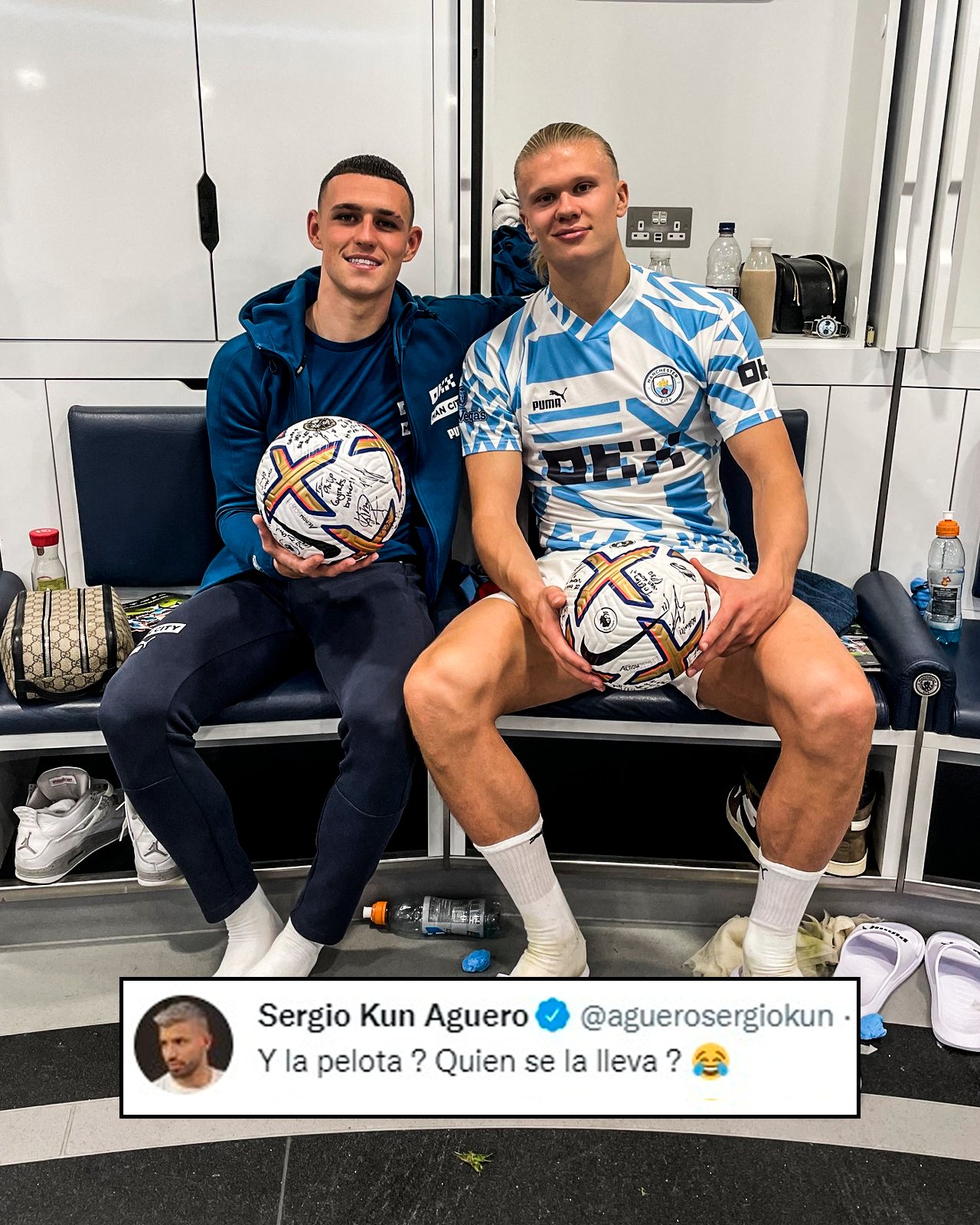 GOLPERU on Twitter: "¡DEL GOLEADOR HISTÓRICO! Sergio Agüero 🇦🇷 habló de los hat-tricks de Erling ...