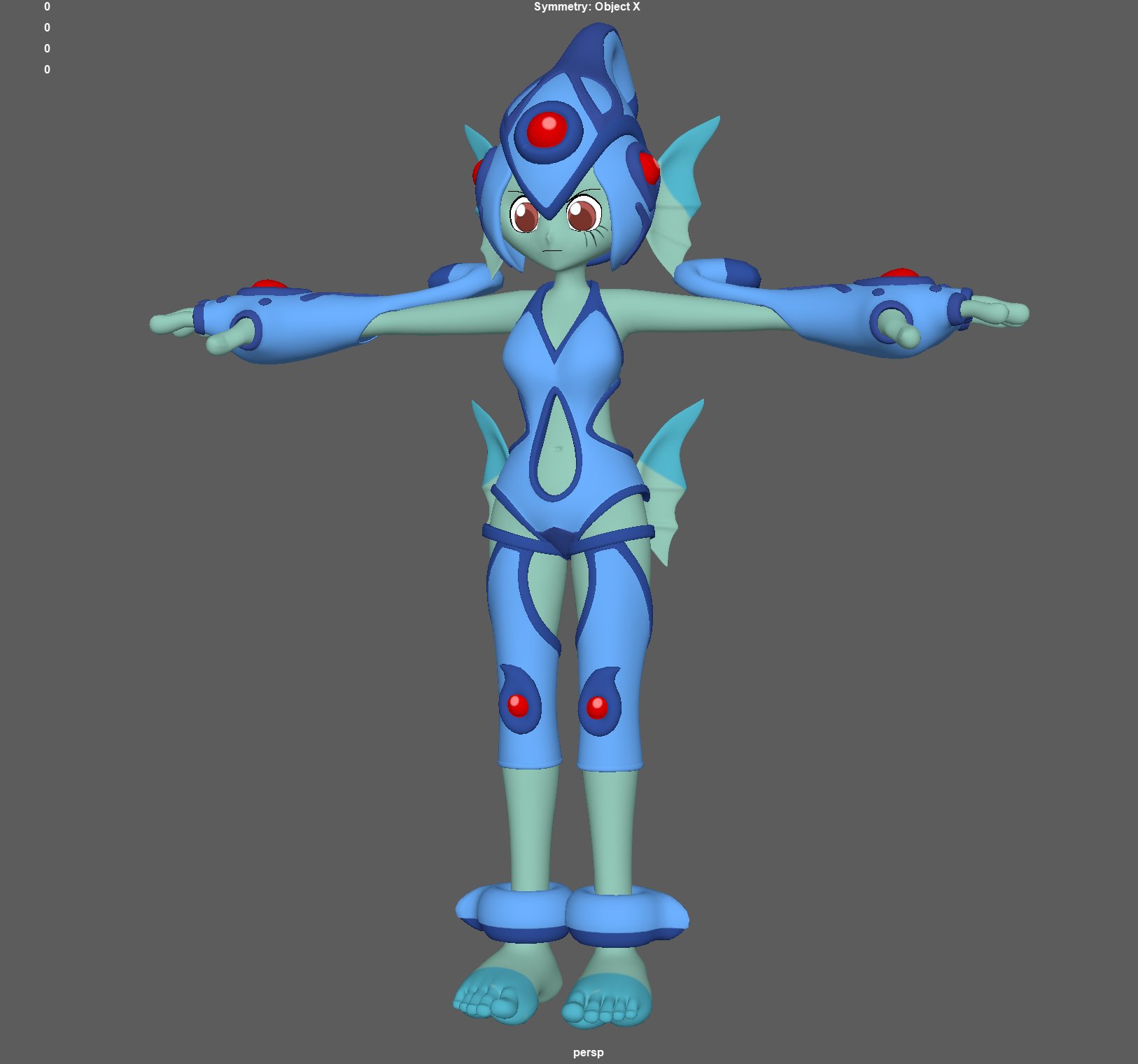 J.C. Thornton on Twitter: "Got the model and textures of Ranamon from Digimon done! #Digimon # ...