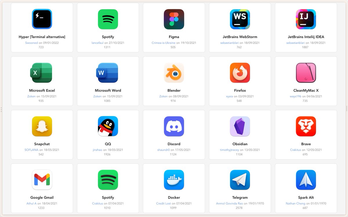 Tw93 on Twitter: "#工程师工具，推荐 4 个常用的免费素材网站，很适合独立开发使用 🦍 macOSicons: 众多应用图标可替换 https://t.co ...
