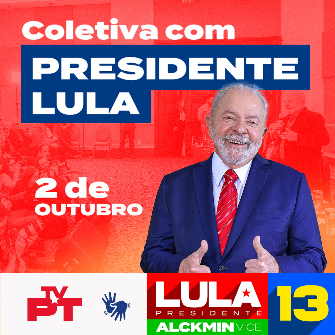 Pt Brasil Vote13 On Twitter 🔴 Aovivo Presidente Lulaoficial