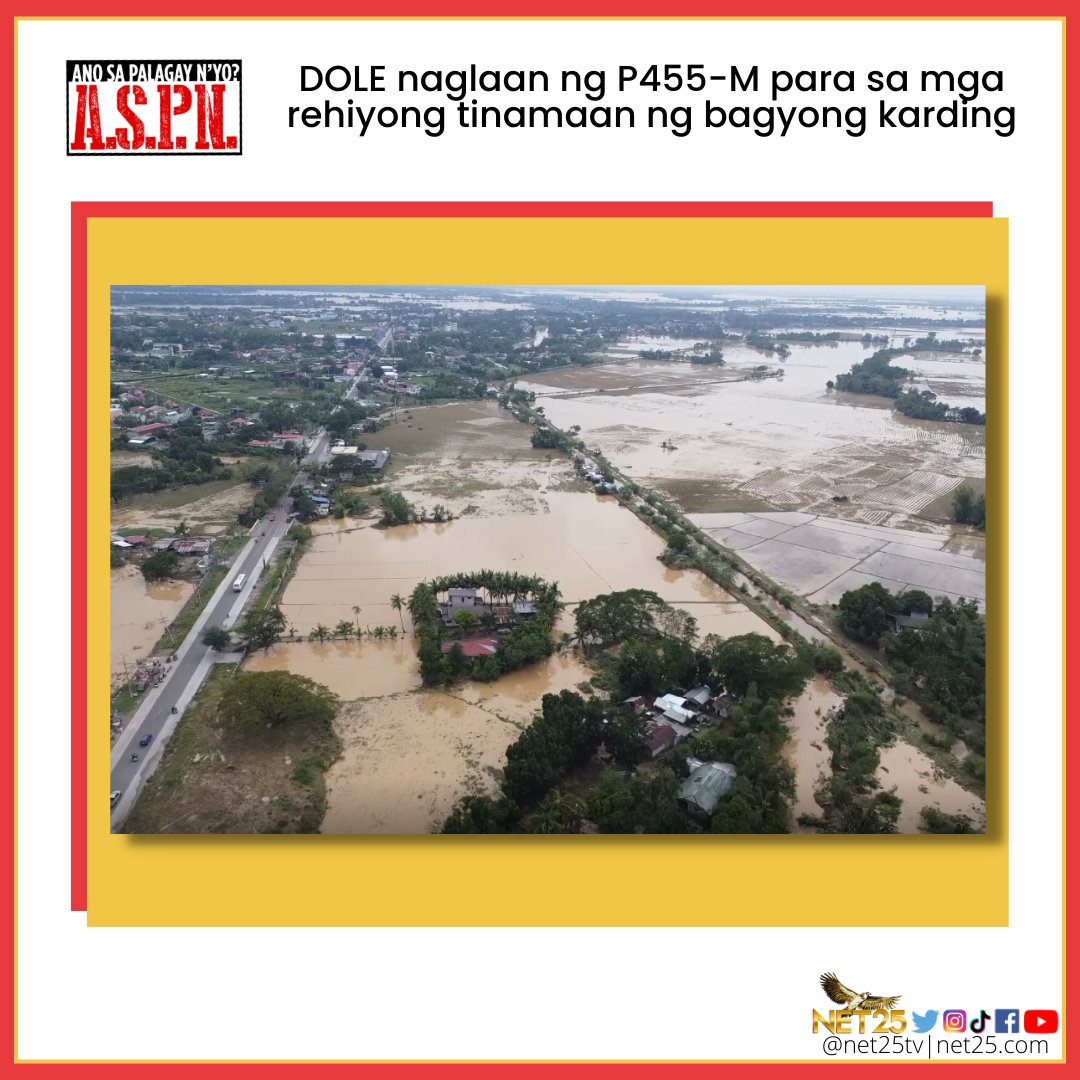 NET25 on Twitter: "Headlines sa https://t.co/mw6URGa0Sa. Naglaan ng P455M pondo ang DOLE para sa ...