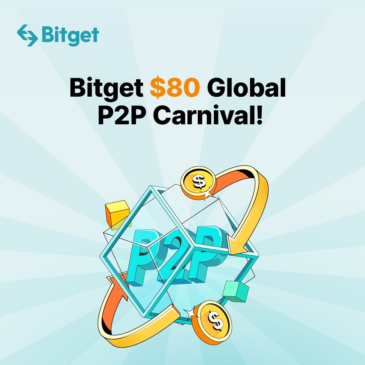 Bitget Pakistan 🇵🇰 on Twitter: "🥳🥳Bitget $80 Global P2P Carnival ️GET 80$ Free on all trades on ...