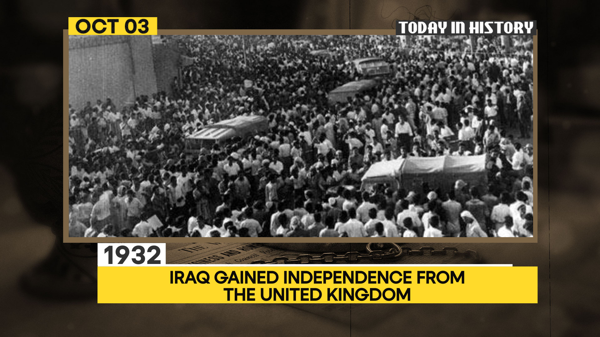 WION on Twitter: "#TodayInHistory | 1932: Iraq gained independence from ...
