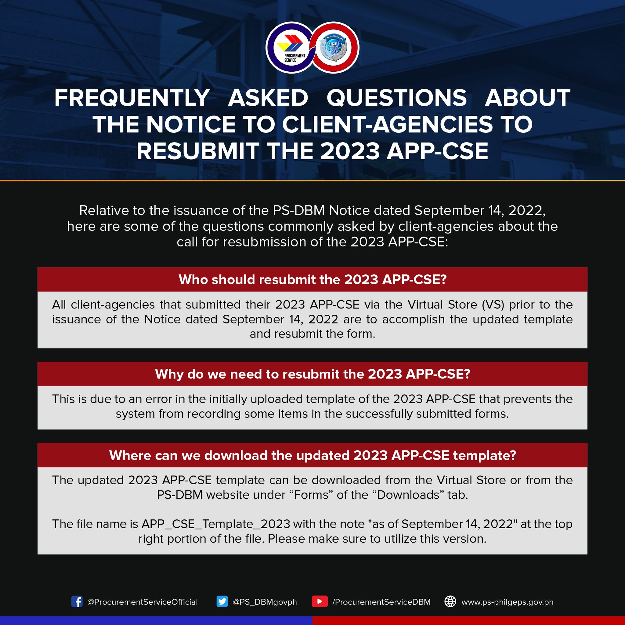 Procurement Service - DBM on Twitter: "PS #FAQs: Here are the answers to the frequently asked ...