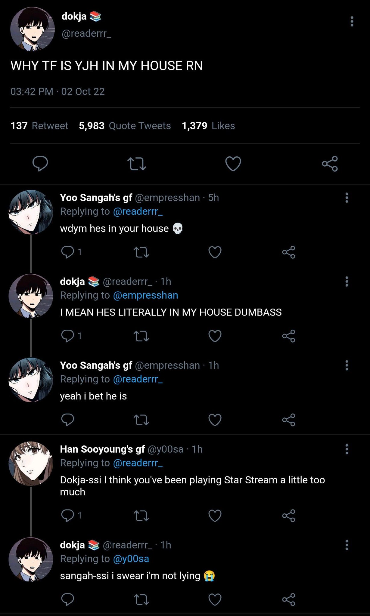 isis ♡ 🦑 on Twitter: "#orv #joongdok socmed au wherein KDJ is obsessed with the RPG game 'Star ...