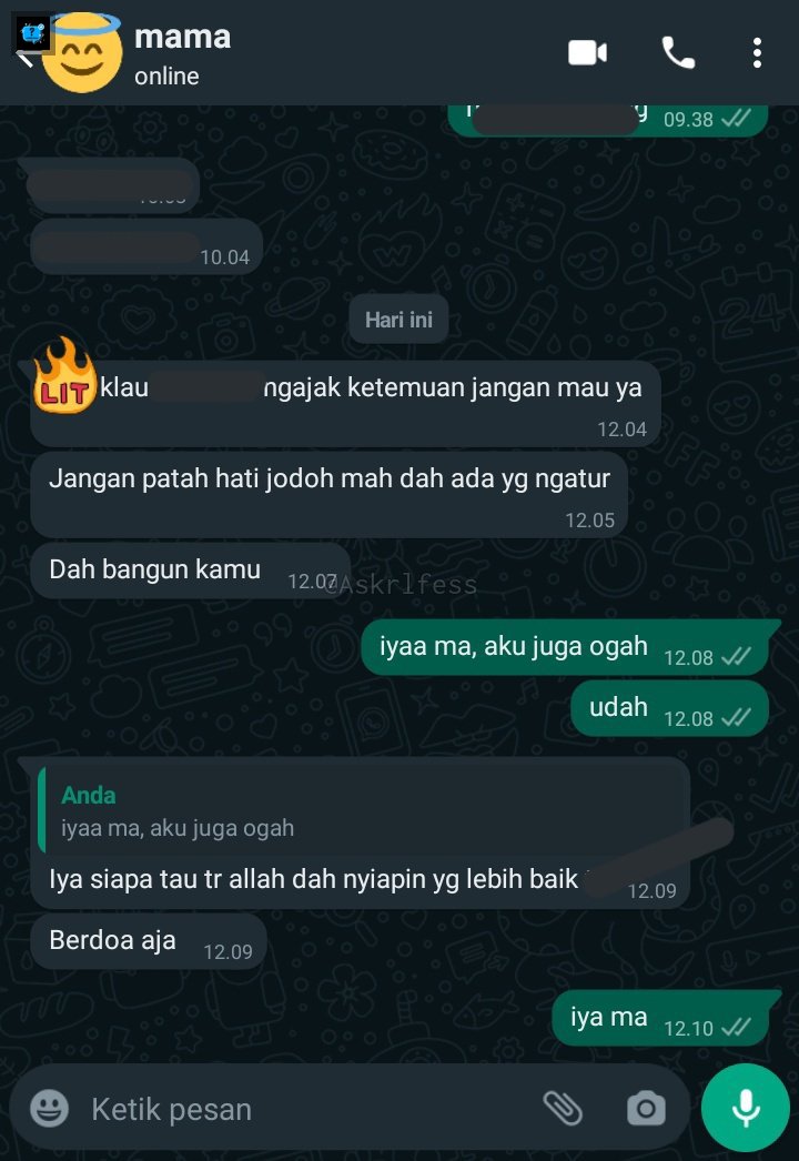 Askrlfess on Twitter: "[askrl] setelah 1 bln putus, kemarin baru cerita ke mama klo abis putus ...