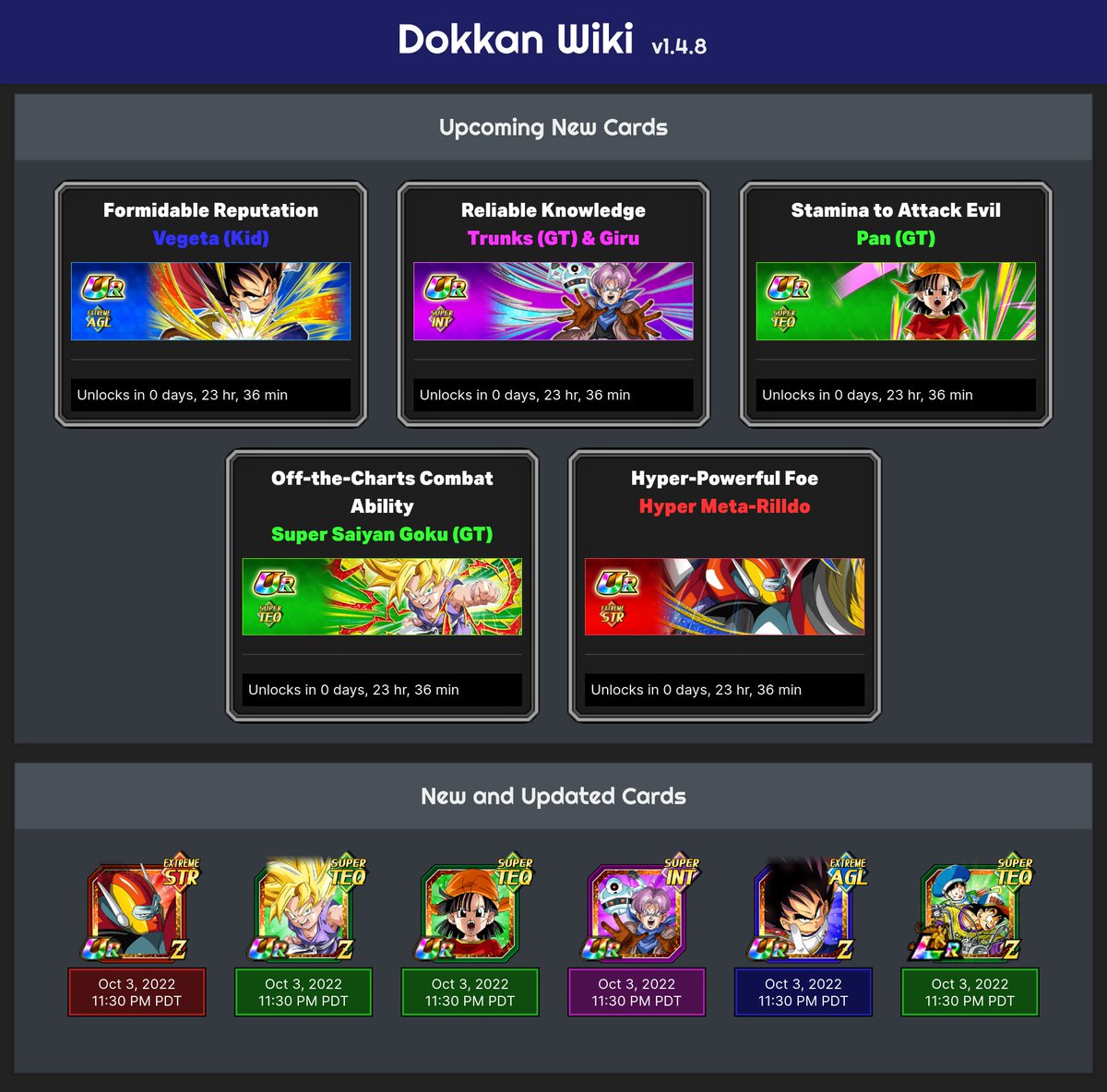 Dokkan Assets (DBZ Assets) #RIPGachaTalks on Twitter: "RT @ThievingSix: Dokkan Global DDL ...