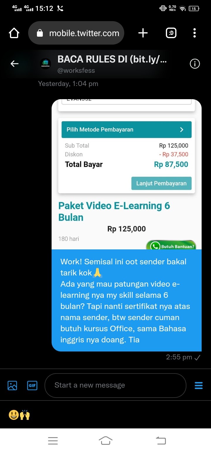 BACA RULES DI (bit.ly/worksfess) on Twitter: "Work! Kali aja ada yang mau patungan https://t.co ...