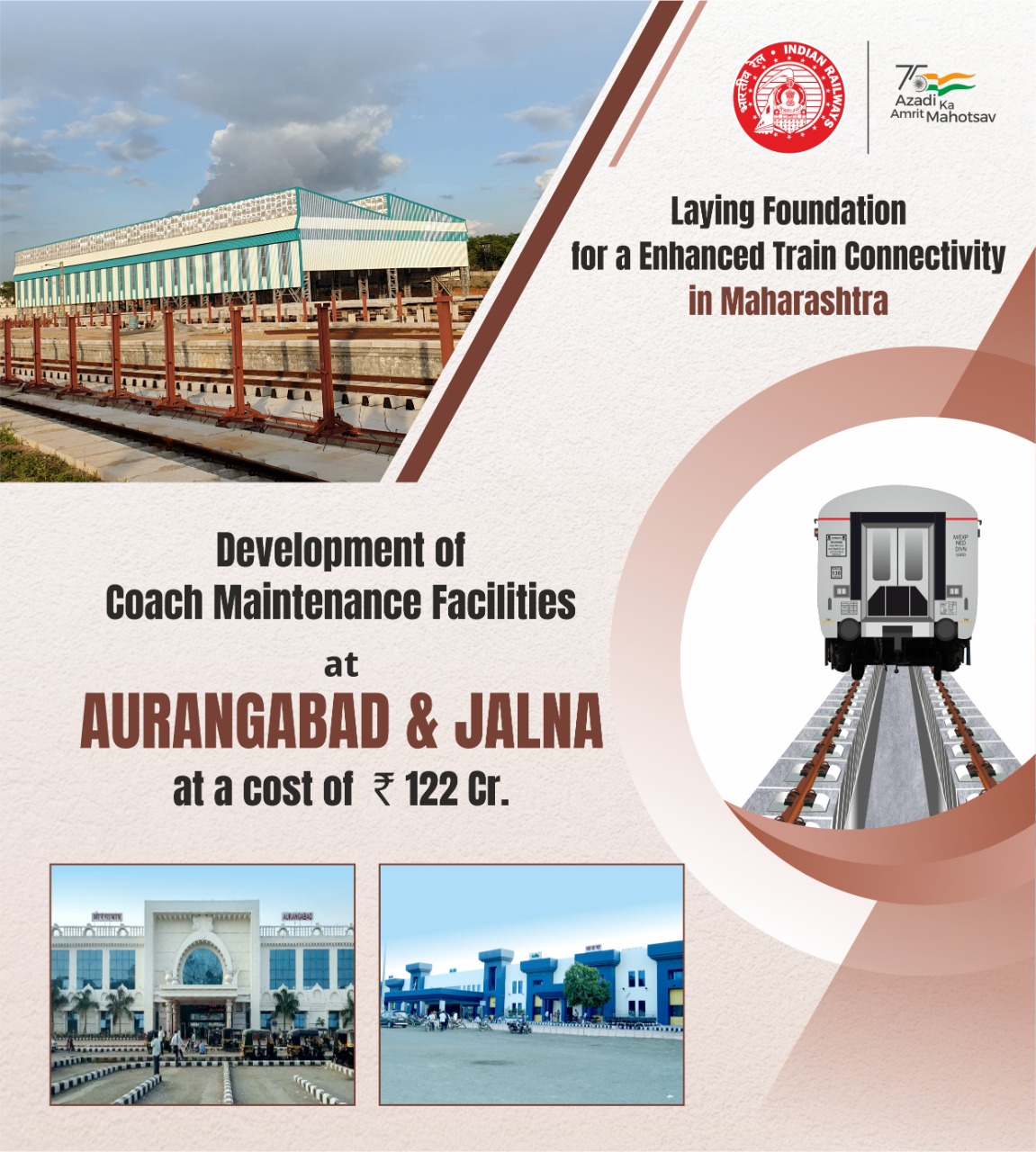 Konkan Railway on Twitter: "Laying of Foundation Stone for Enhanced Train Connectivity in ...