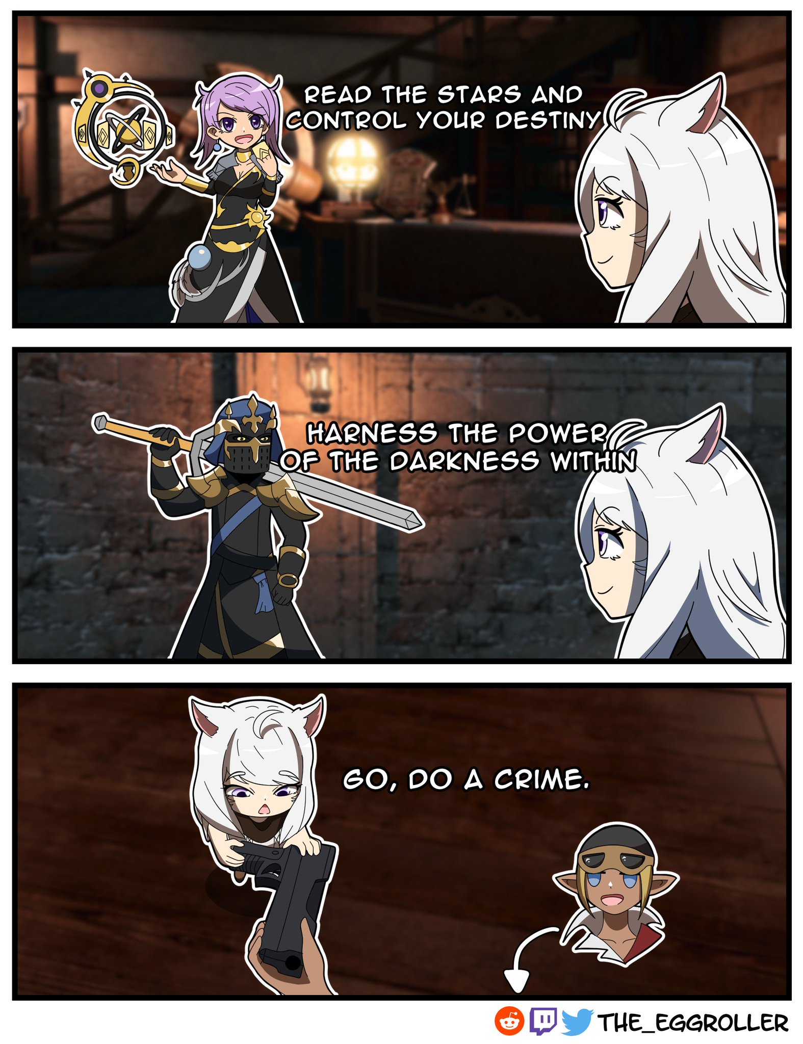 🐥eggroller🥚 On Twitter Ffxiv Comic Ishgardian Jobs Ffxiv Ff14