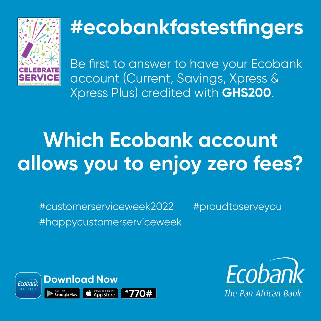 Ecobank Ghana Plc On Twitter First To Answer Correctly Gets Ghs200