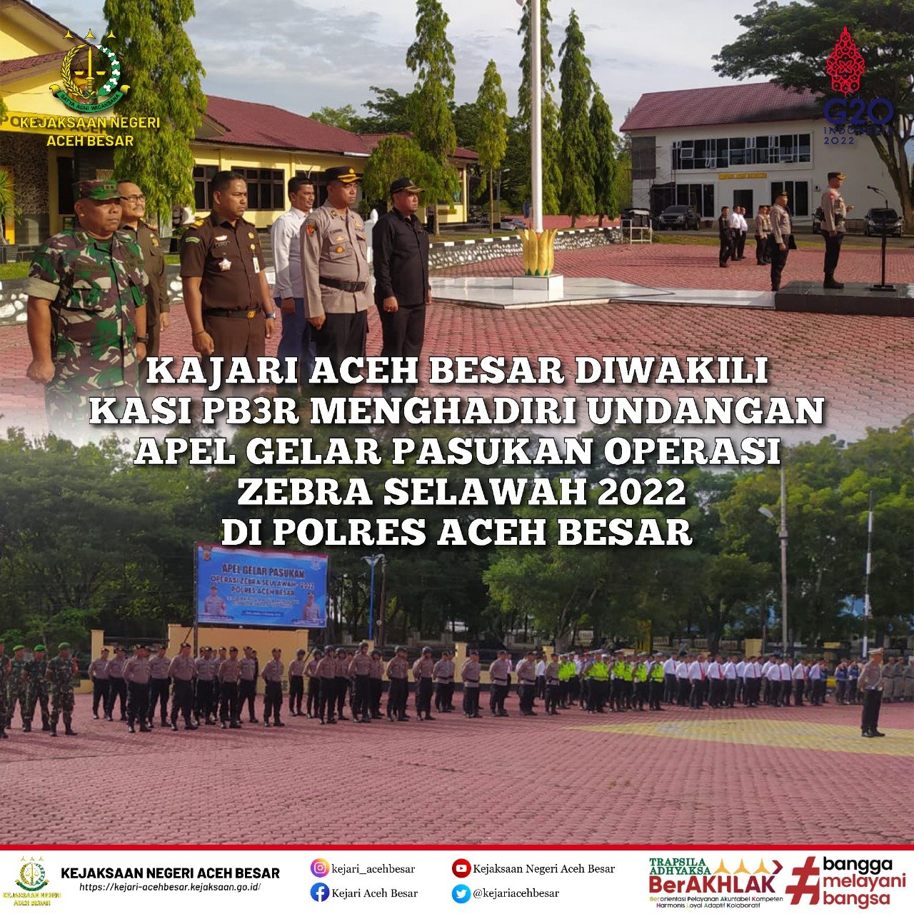 Kejaksaan Negeri Aceh Besar on Twitter: "Kajari Aceh Besar diwakili Kasubsi PB3R menghadiri ...