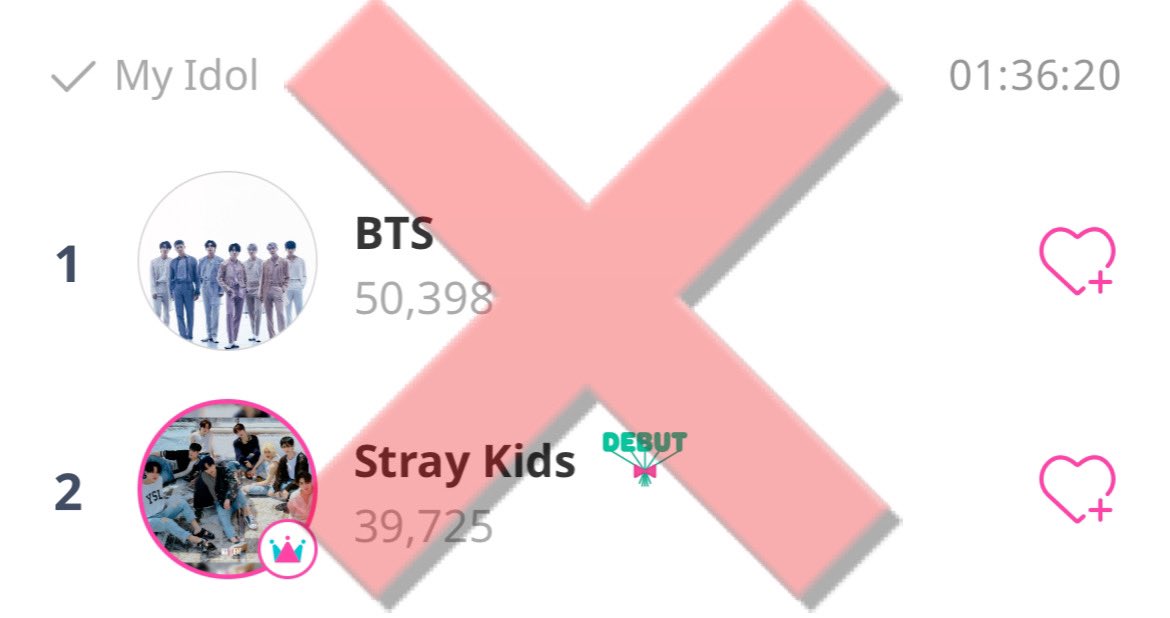 Stray Kids Global 💗 on Twitter: "[Idol Champ] STOP VOTING ON IDOL CHAMP’S DAILY CHART STOP ...