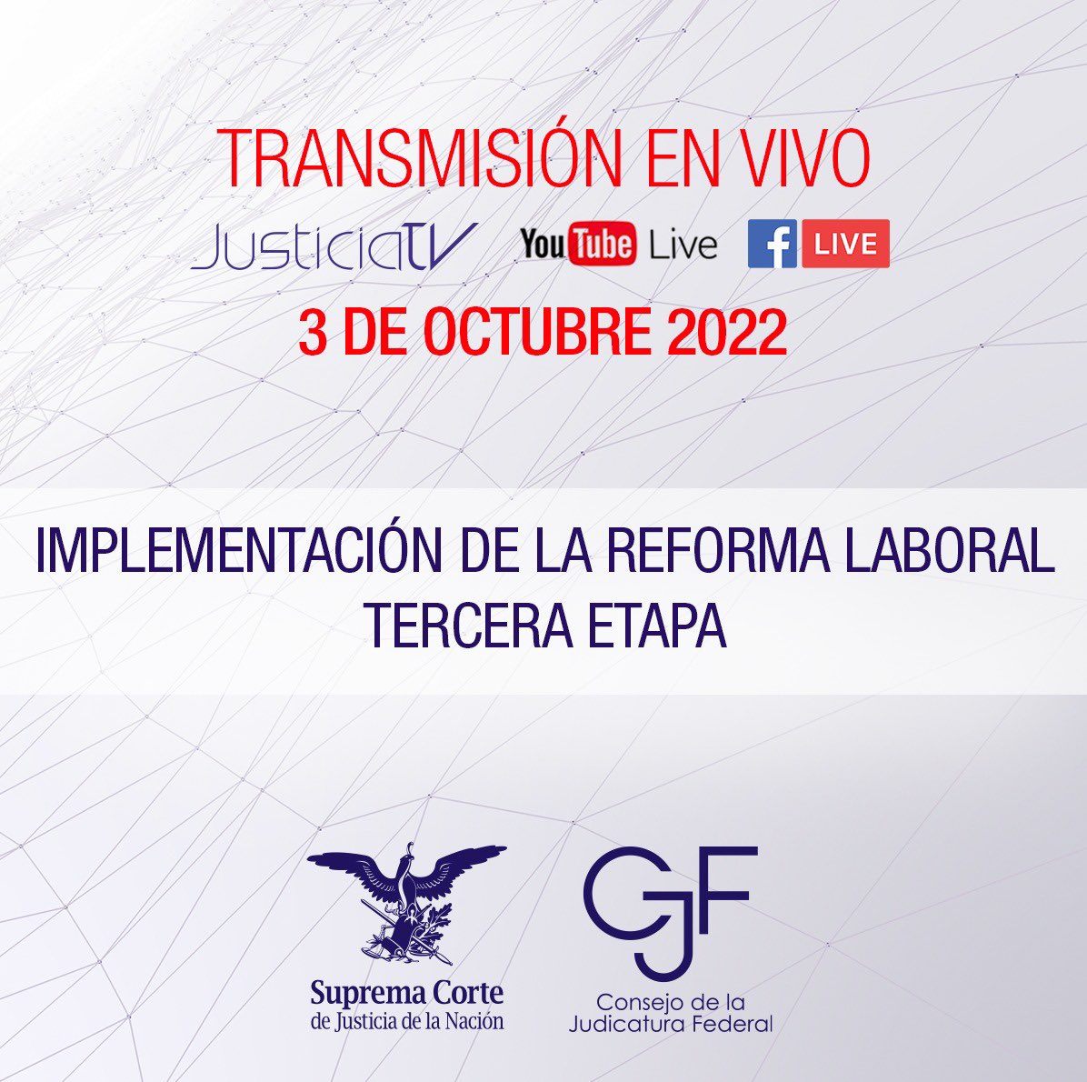 Cjf On Twitter 🔵 En Unos Momentos Dará Inicio La Implementación De La