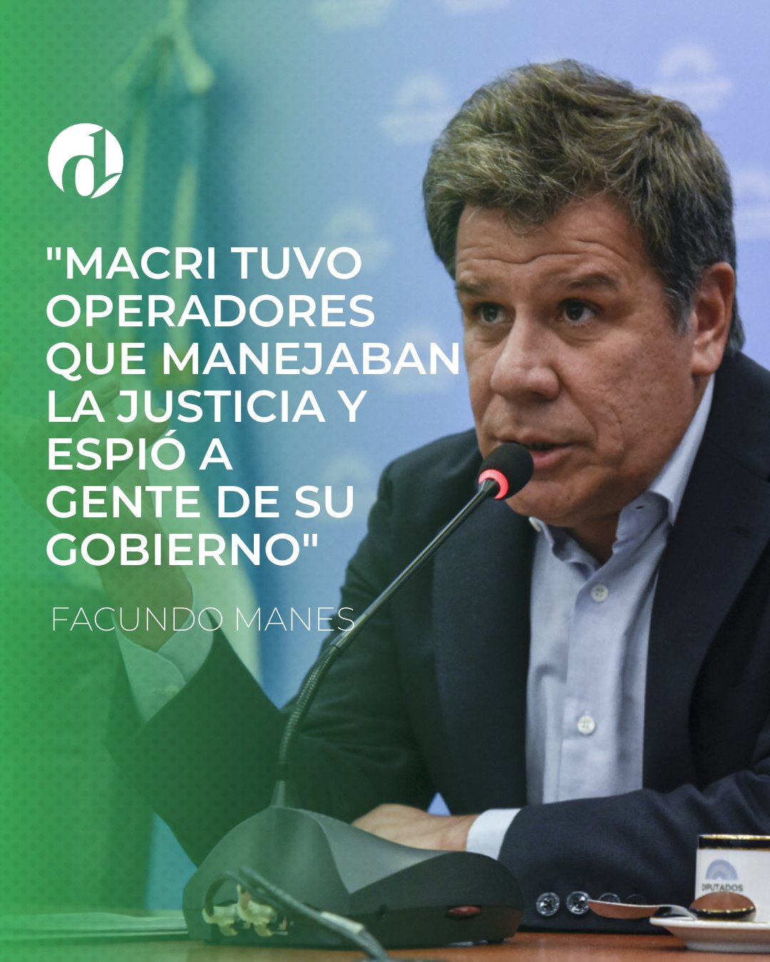 El Destape on Twitter: "Facundo Manes denunció los manejos judiciales de Macri ⭕ ️ El diputado ...
