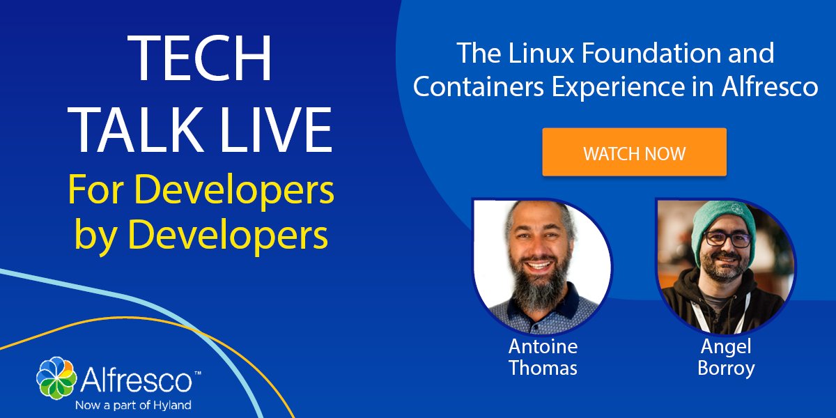 Alfresco on Twitter: "Did you miss last week's Tech Talk Live? 🎙️ No sweat! 🚫💦 We have you ...