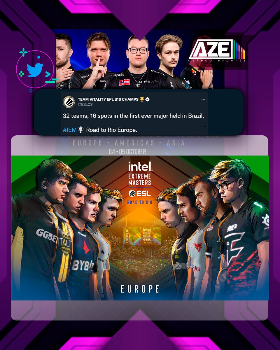 TV Azteca Esports on Twitter: "Los mejores 32 equipos de CSGO en busca de solo 16 cupos al #IEM ...