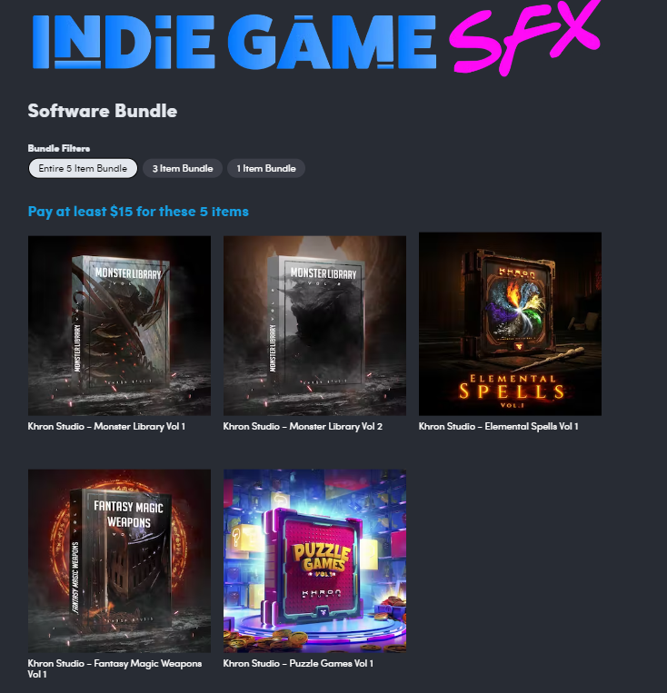 Wario64 on Twitter: "Humble Software Bundle: Indie Game SFX https://bit.ly/3ycuXb5 #ad"