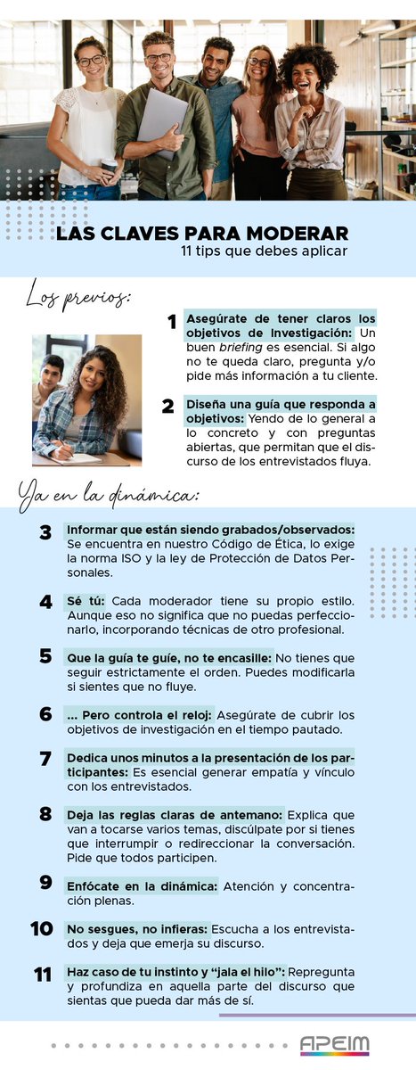 Apeim On Twitter ¡conoce Las Claves Para Moderar ☝️ te Mostramos 11