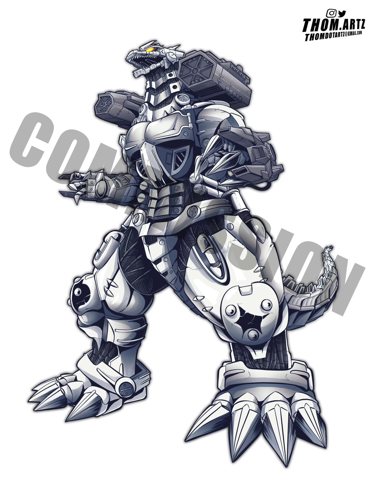 Kiryu Godzilla Drawing