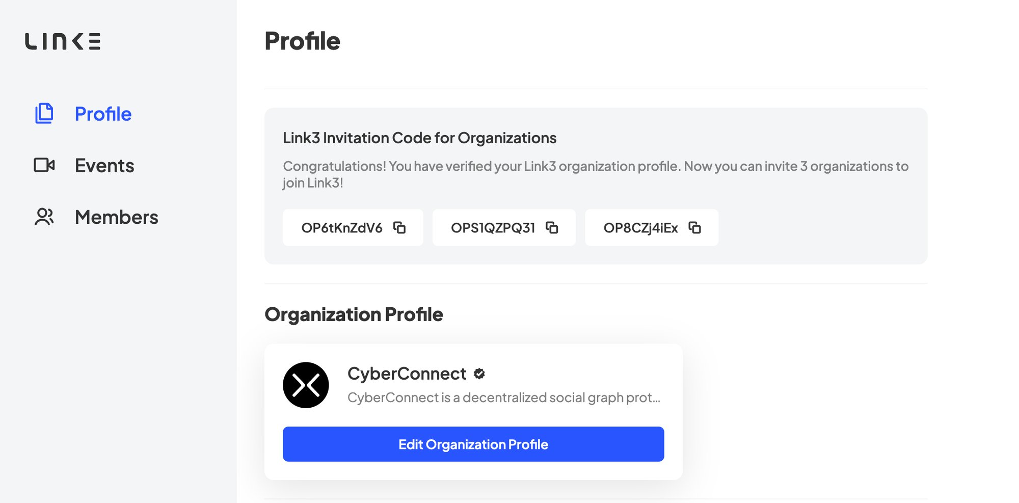 CyberConnect on Twitter: "Fellow verified Link3 organizations 📢 Check your Link3 dashboard for 3 ...
