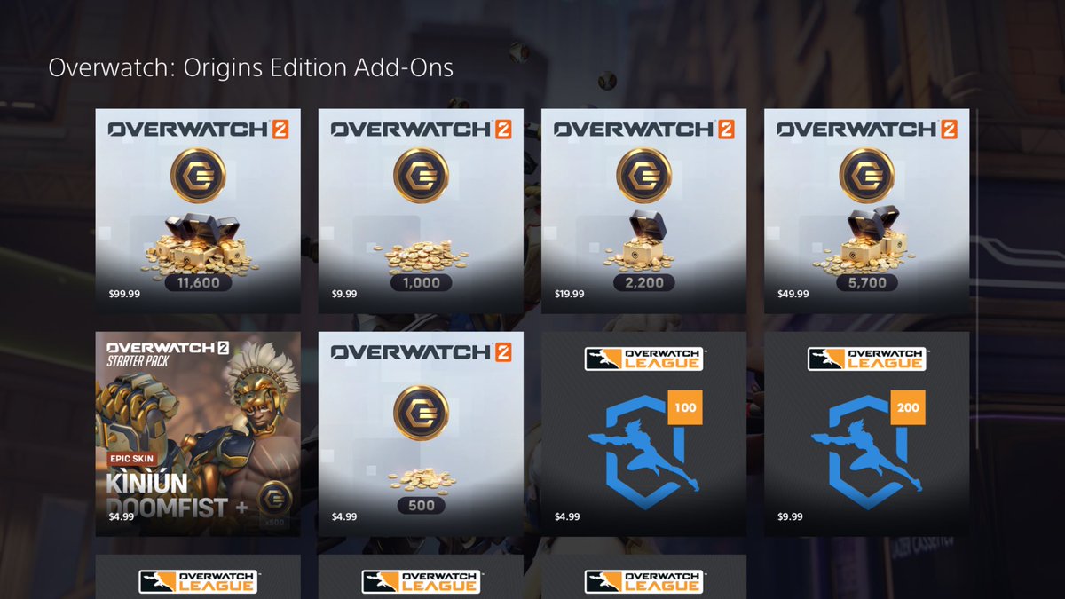 GOEMON on Twitter: "RT @OverwatchNaeri: Overwatch 2 New Virtual Currency Overwatch Coin Price ...