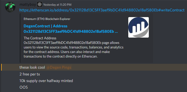 𝕞𝕒𝕥𝕥𝕪𝕓𝕠𝕪.eth 📦 (💙,🧡) on Twitter: "Number 4 @SCDegenClub Free -> 0.02 ETH https://t.co/BU74IsCEw4 ...