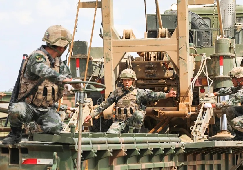 Interesting to see different PLA units at various stages of equipping ...