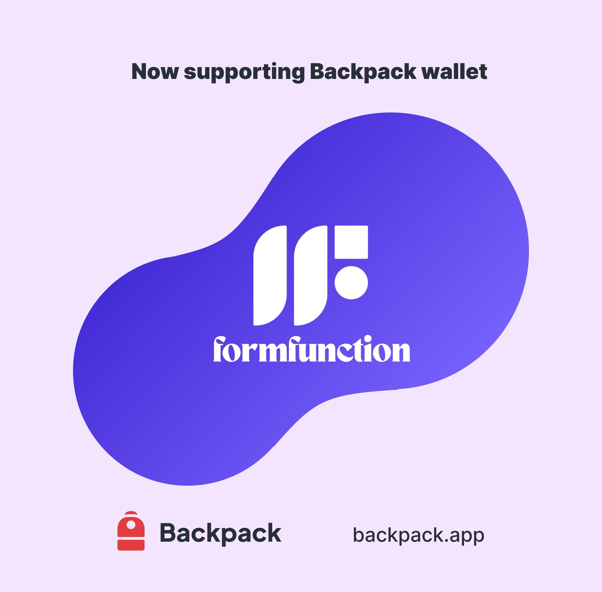 Formfunction on Twitter: "We're excited to announce support for @xNFT_Backpack wallet is live! 🎒 ...