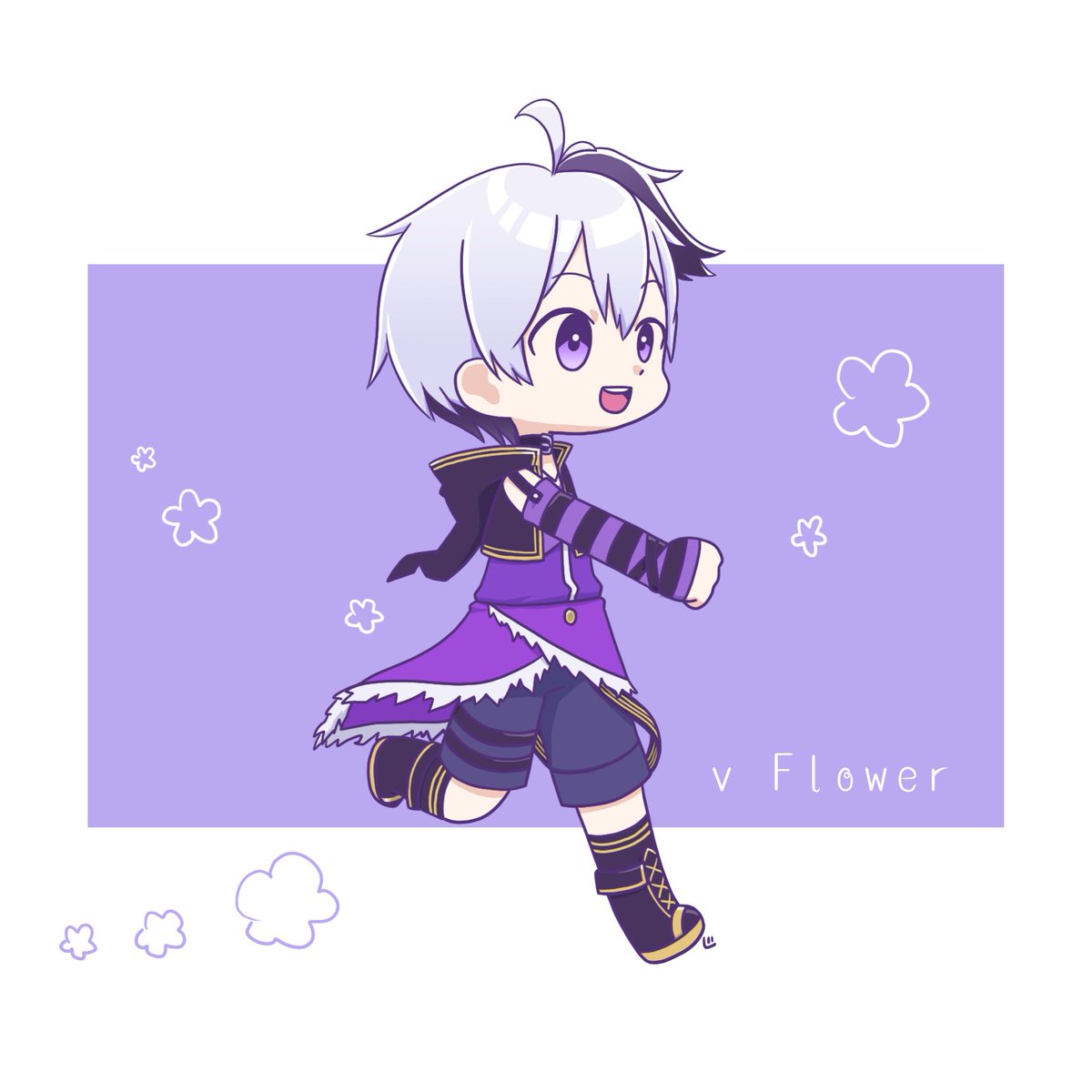 「てくてくv Flower かわいく描けました🌼 #v_flower #ふらわ〜」|じゃがバタのイラスト