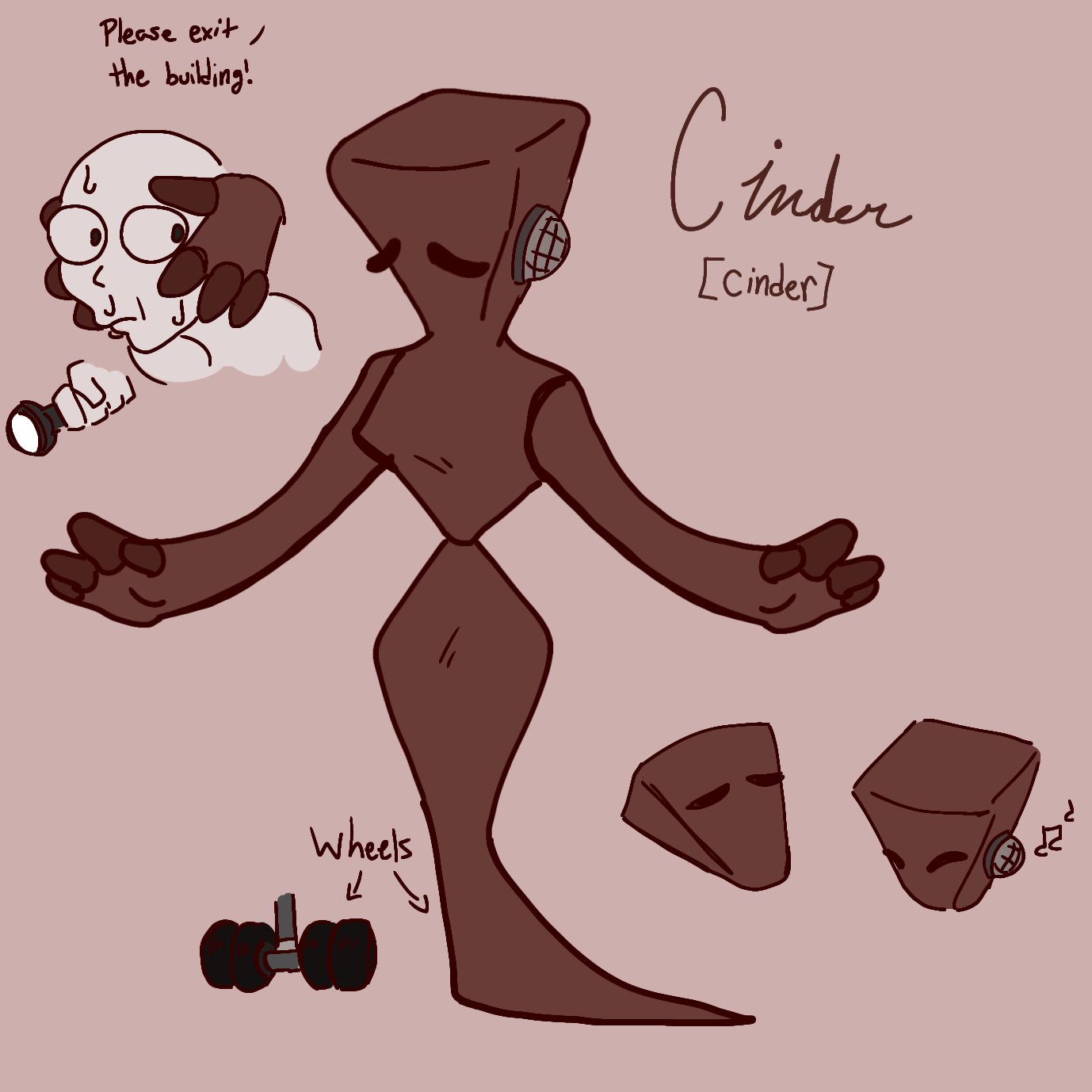 Inexplainable on Twitter: "I finally made a RBF oc omg Meet Cinder! She was the tour guide for ...