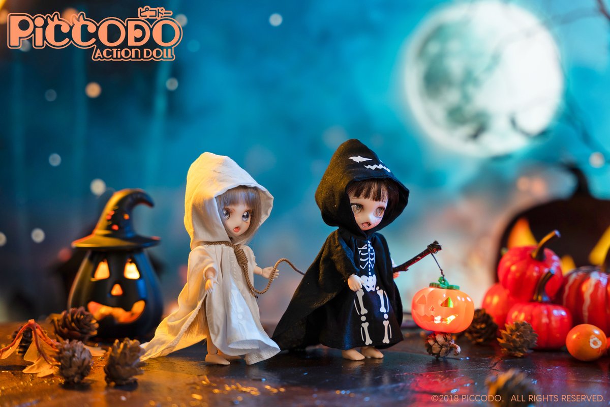 ドラゴンホース株式会社 on Twitter: "トリック・オア・トリート！ #PICCODO ACTION DOLLシリーズより、デフォルメドールボディー用のハロウィンコスチュームを2種類お ...